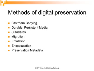 Digital preservation | PPT
