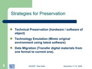 Digital Preservation | PPT