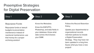 Digital Preservation for DAMs | PPTX