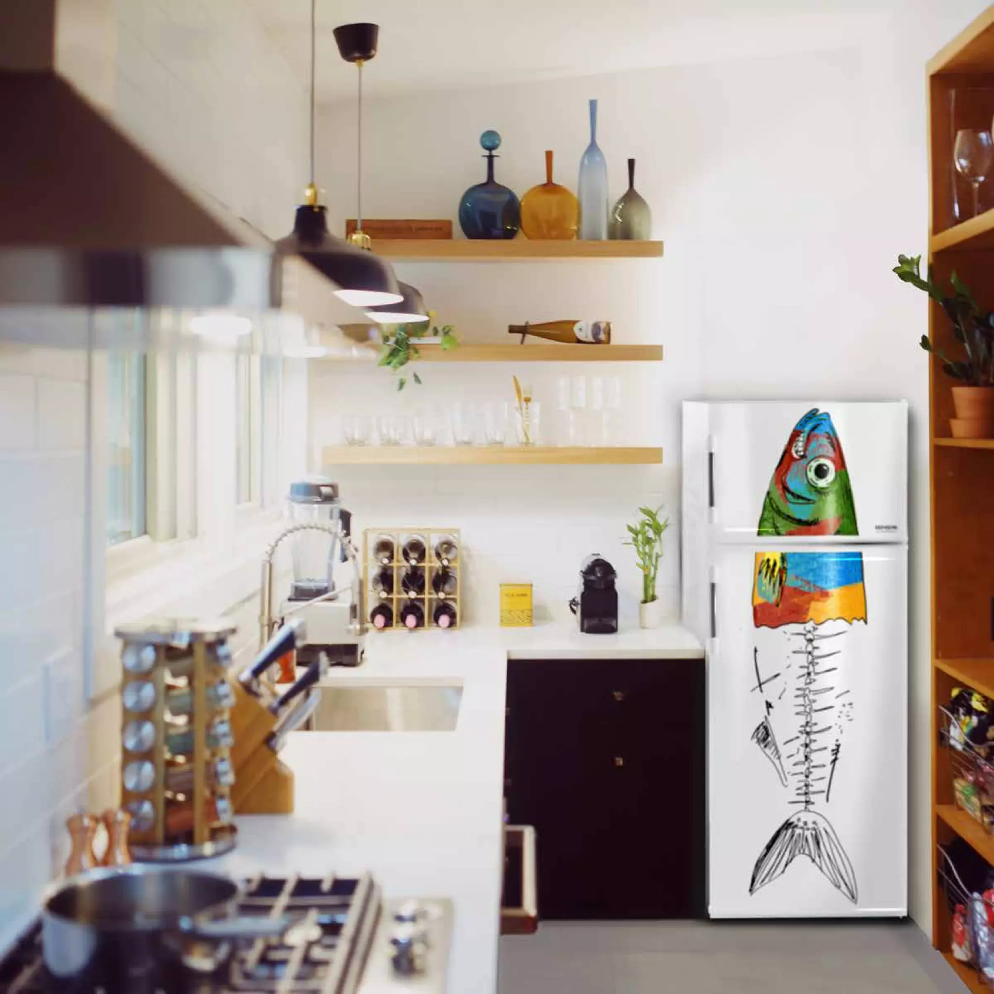 Digital printing and THEMED FRIDGE - DECORATION sardine fridge ...