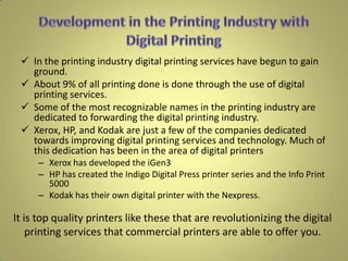 Digital Printing And Graphic Design | PPTX