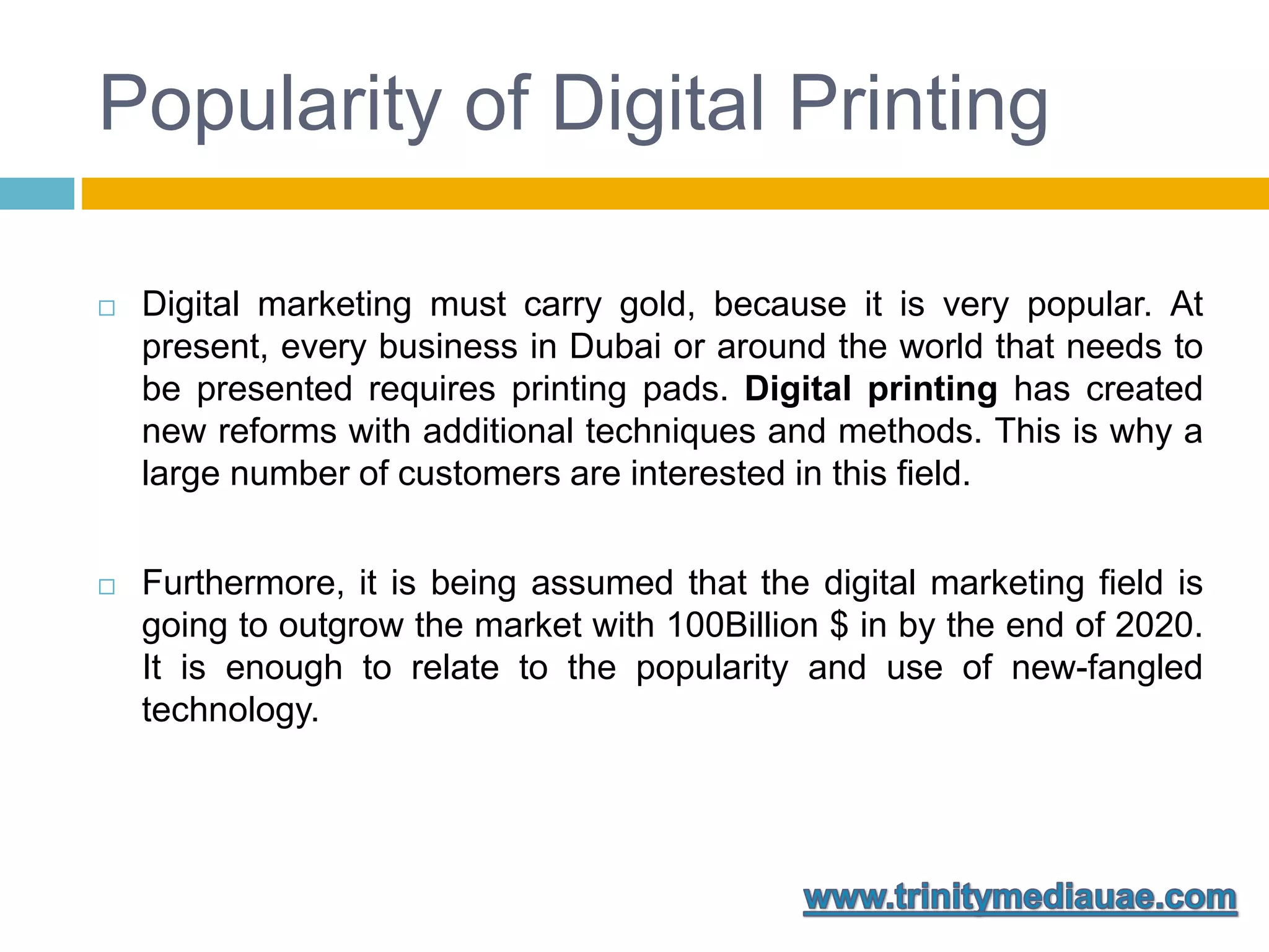 Why choose digital printing for the business? | PPTX