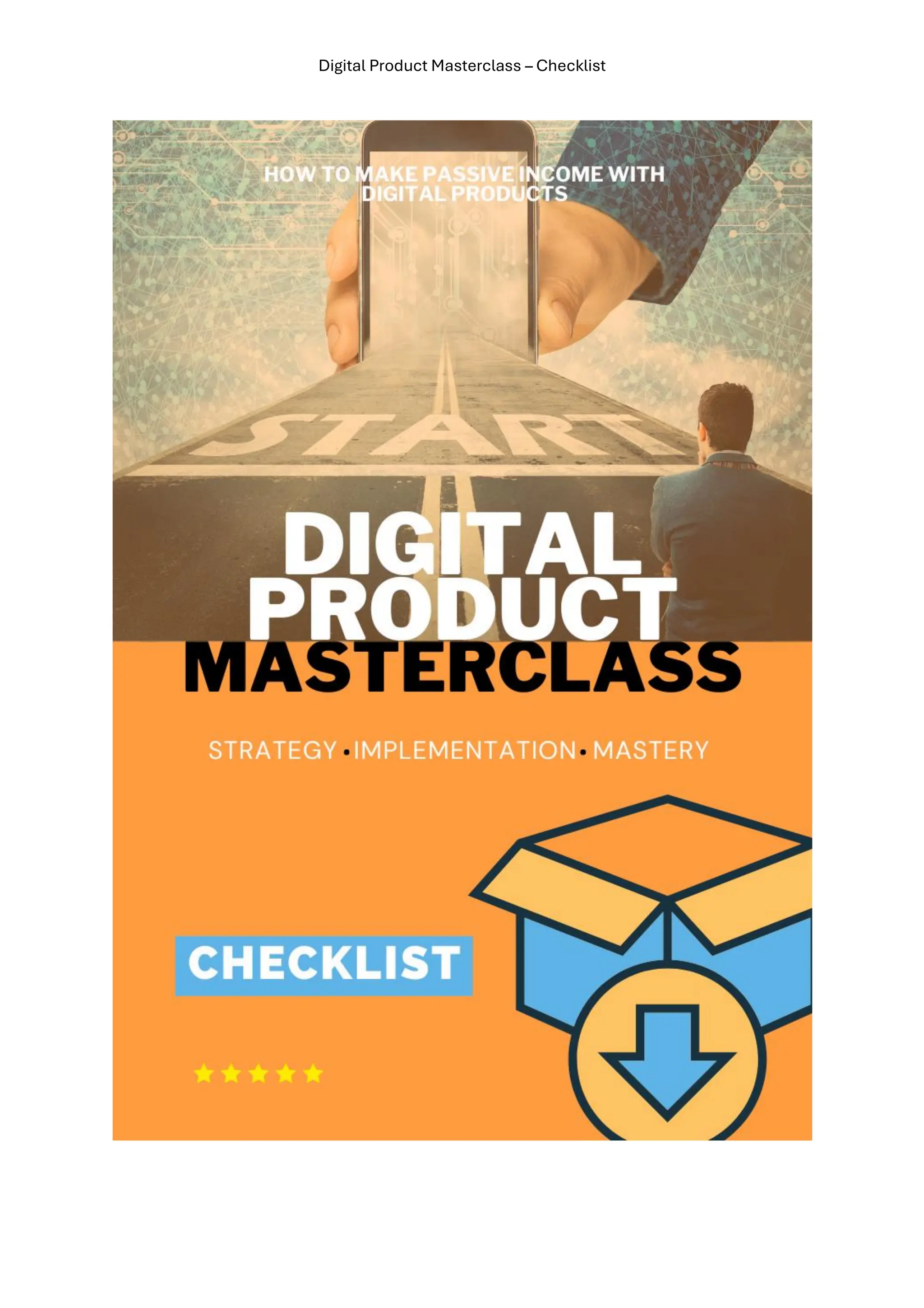 Digital Product Masterclass guide for creating | PDF