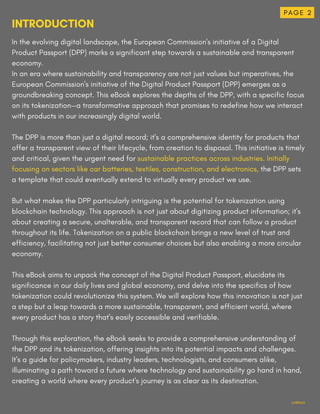 THE CASE FOR NATIVE DIGITAL PRODUCT PASSPORT TOKENIZATION | PDF