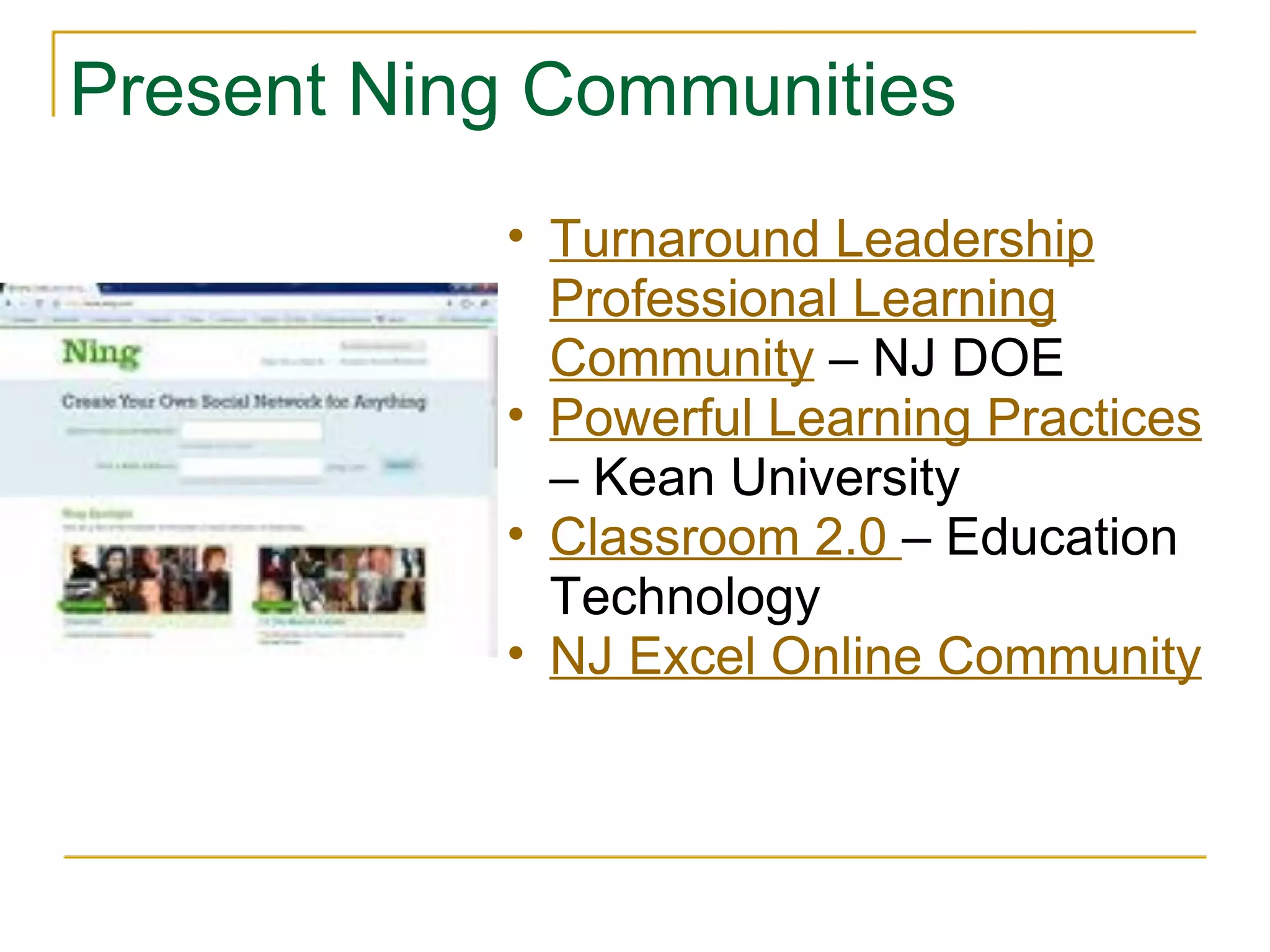 Digital Professional Learning Communities | PPT | Social Networking ...