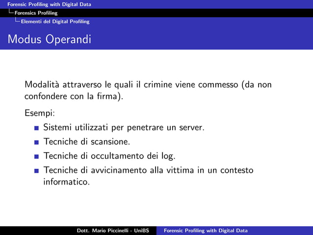 Forensic Profiling with Digital Data | PPT