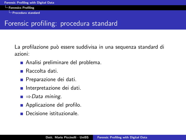 Forensic Profiling with Digital Data | PPT