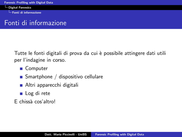 Forensic Profiling with Digital Data | PPT
