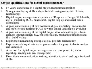 Digital project manager | PPTX