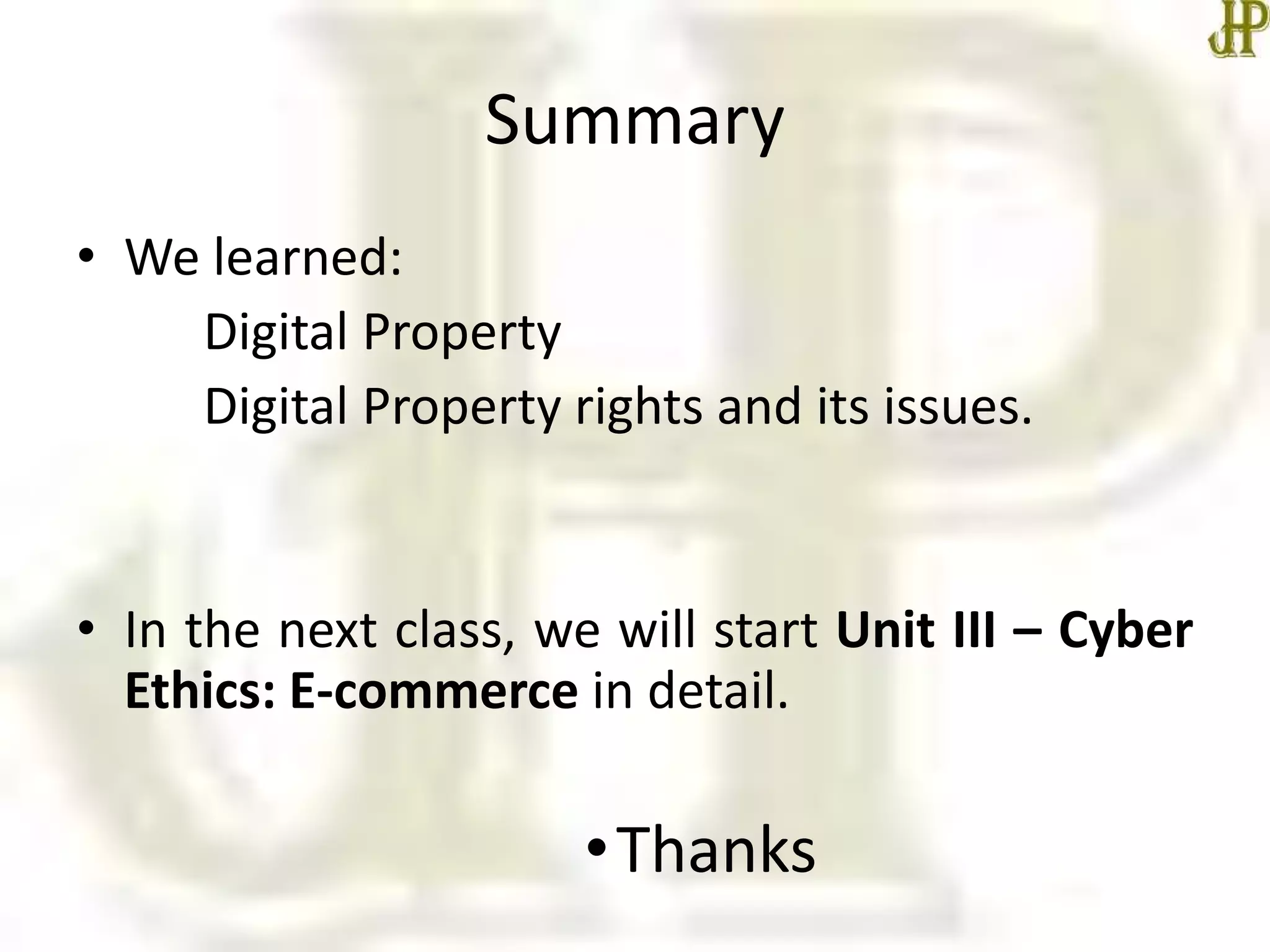 Digital property rights | PPTX