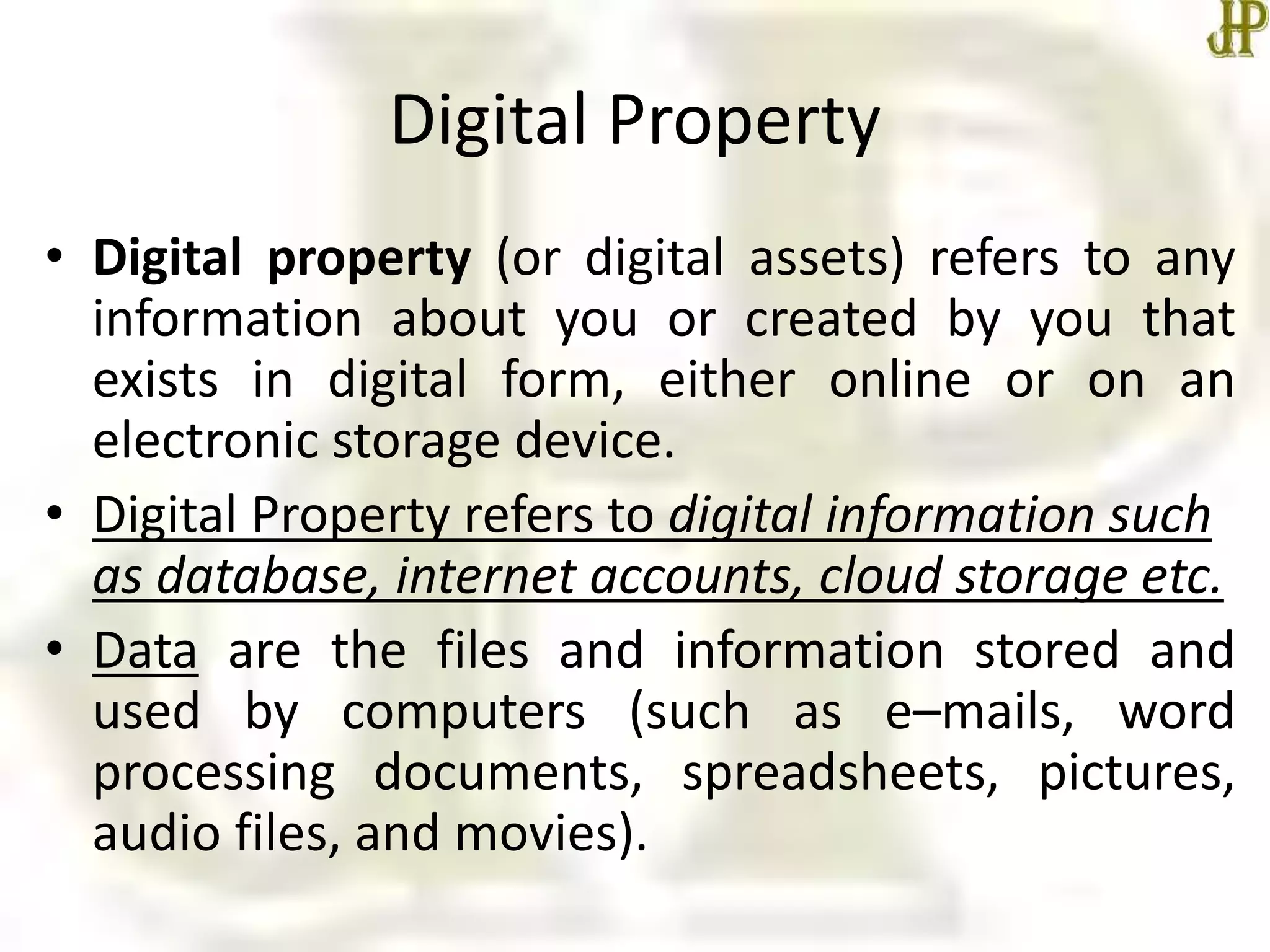 Digital property rights | PPTX
