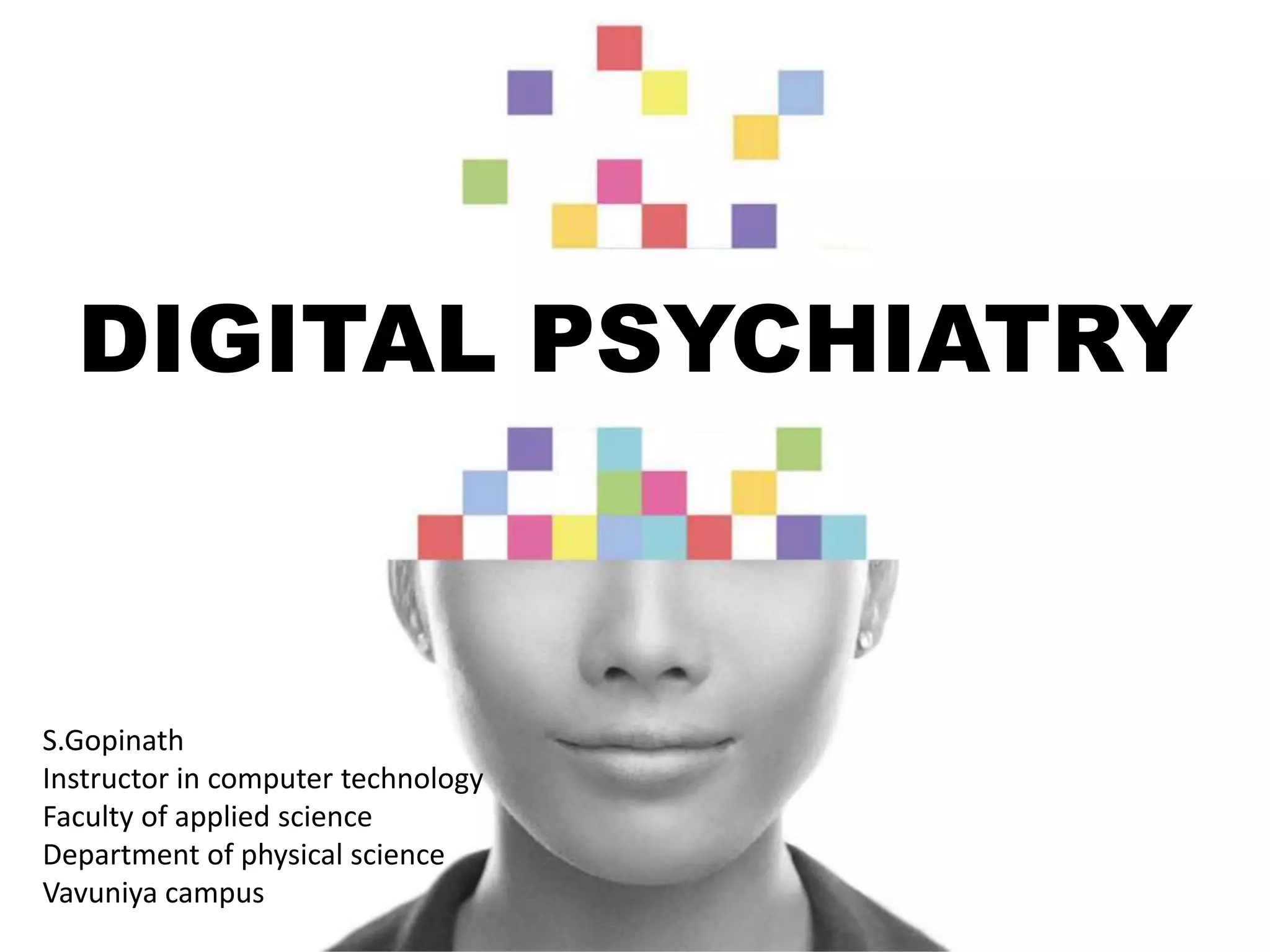 Digital psychiatry | PPTX