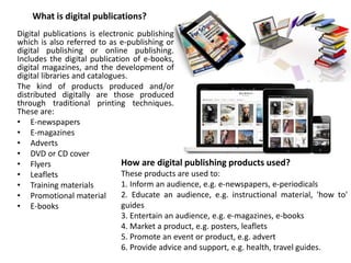 Digital publication powerpoint | PPTX