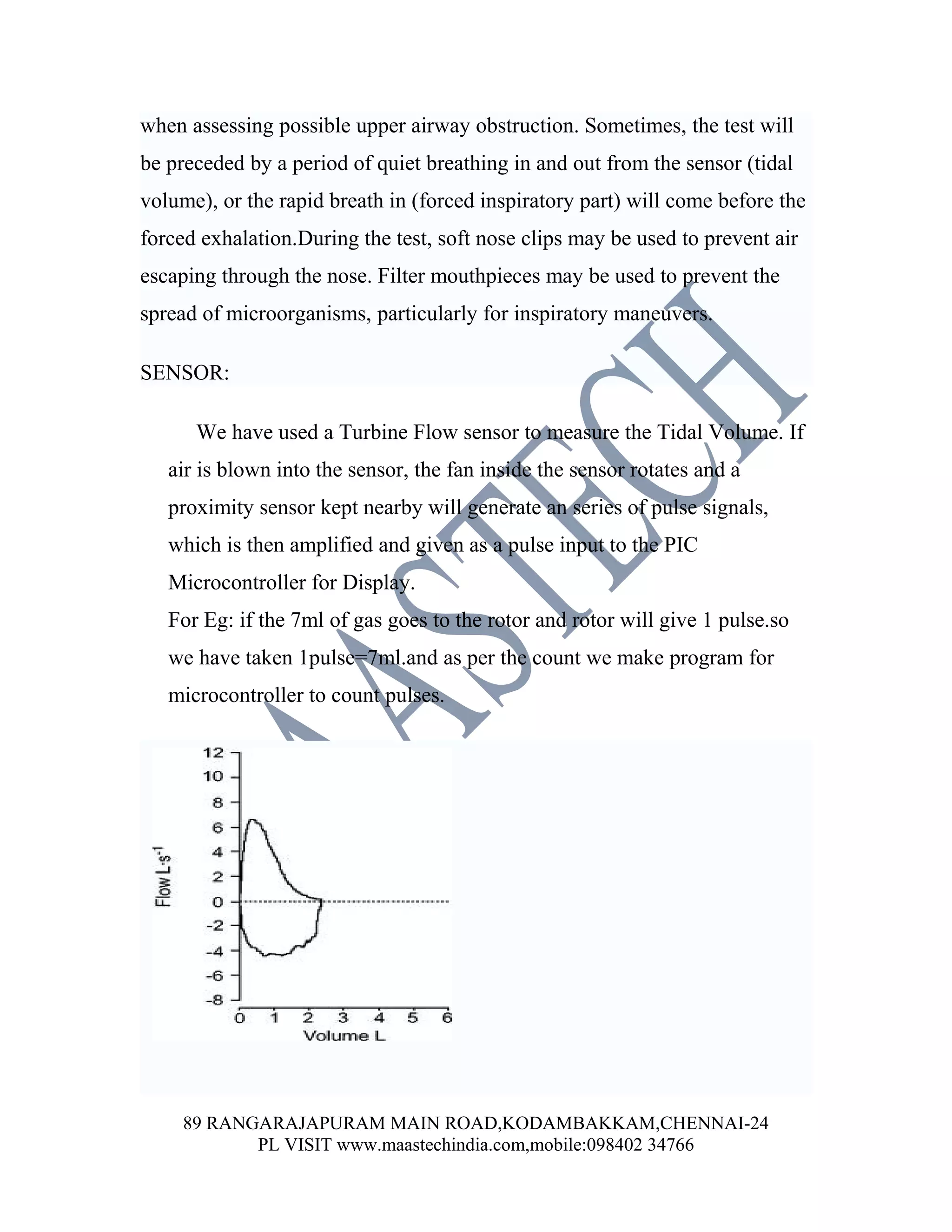 FINAL YEAR PROJECTS BIOMEDICAL/ECE-Digital pulmonary function test ...