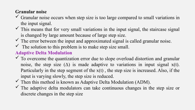 Digital Pulse Modulation Techniques Pptx
