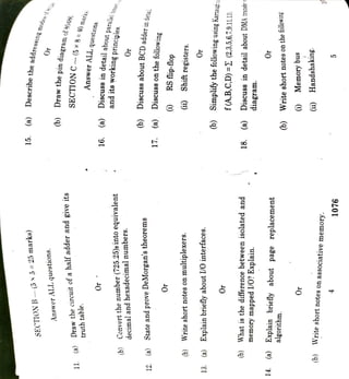 Digital Old Question Paper for Reference (Bharathiyar University) | PDF