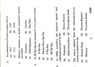 Digital Old Question Paper for Reference (Bharathiyar University) | PDF