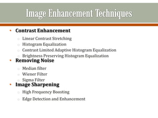 Digital radiographic image enhancement for improved visualization | PPT
