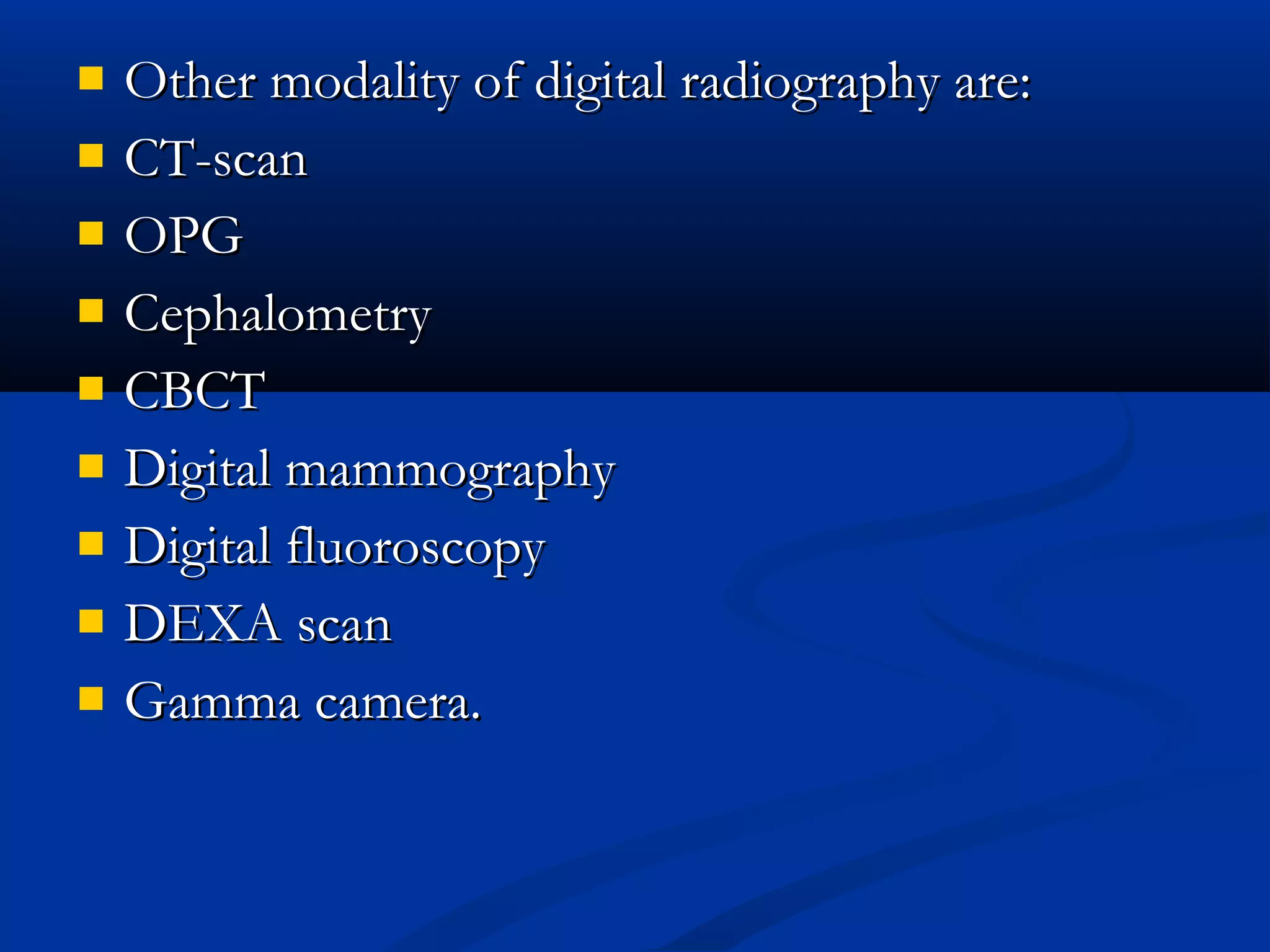 Digital Radiography | PPT