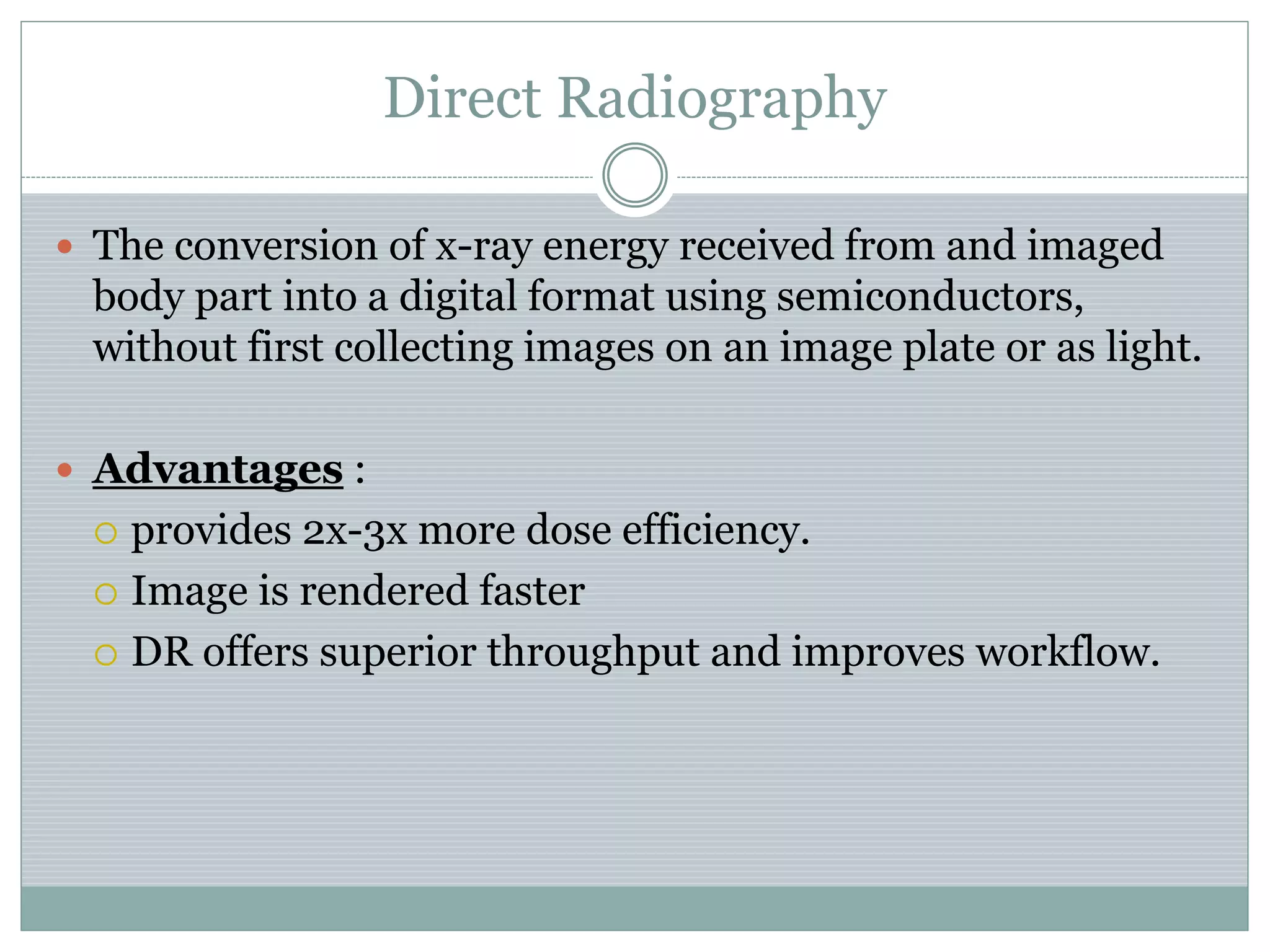 Digital radiography | PPTX