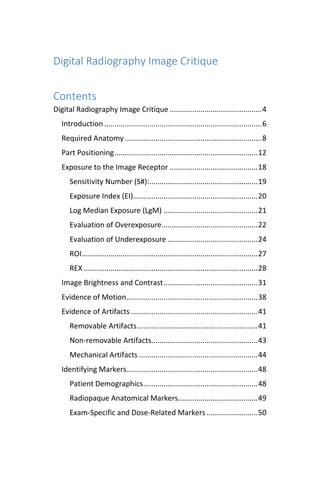 Digital Radiography Image Critique | PDF