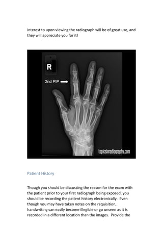 Digital Radiography Image Critique | PDF