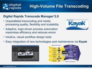 Digital rapids overview_2012 | PPT