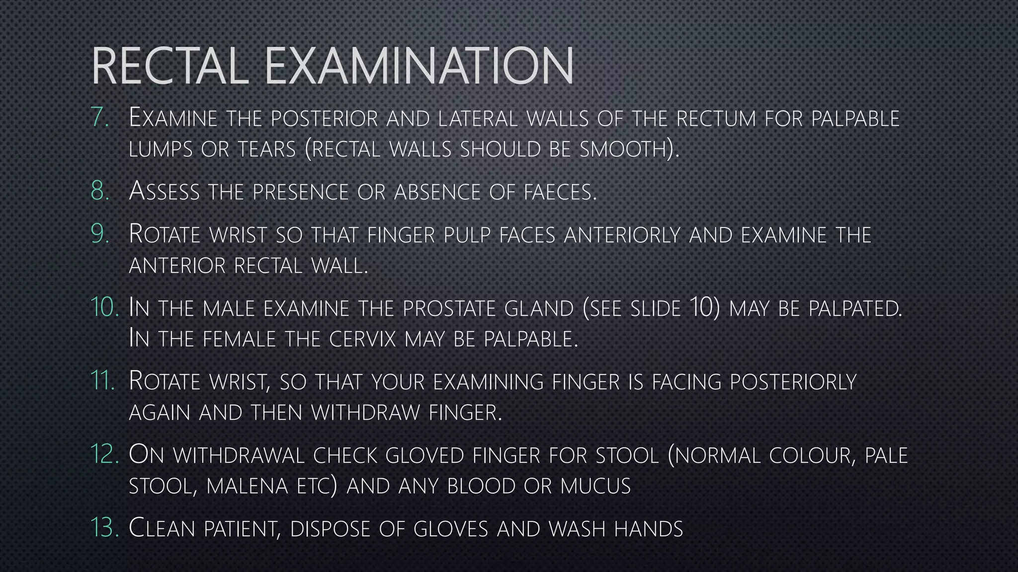 Digital rectal examination.pptx @ | PPTX