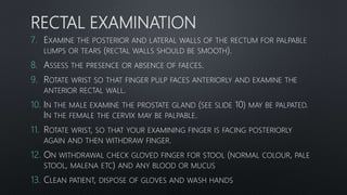 Digital rectal examination.pptx @ | PPTX