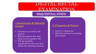 Digital rectal examination/Skill lab/ OSCE | PPTX