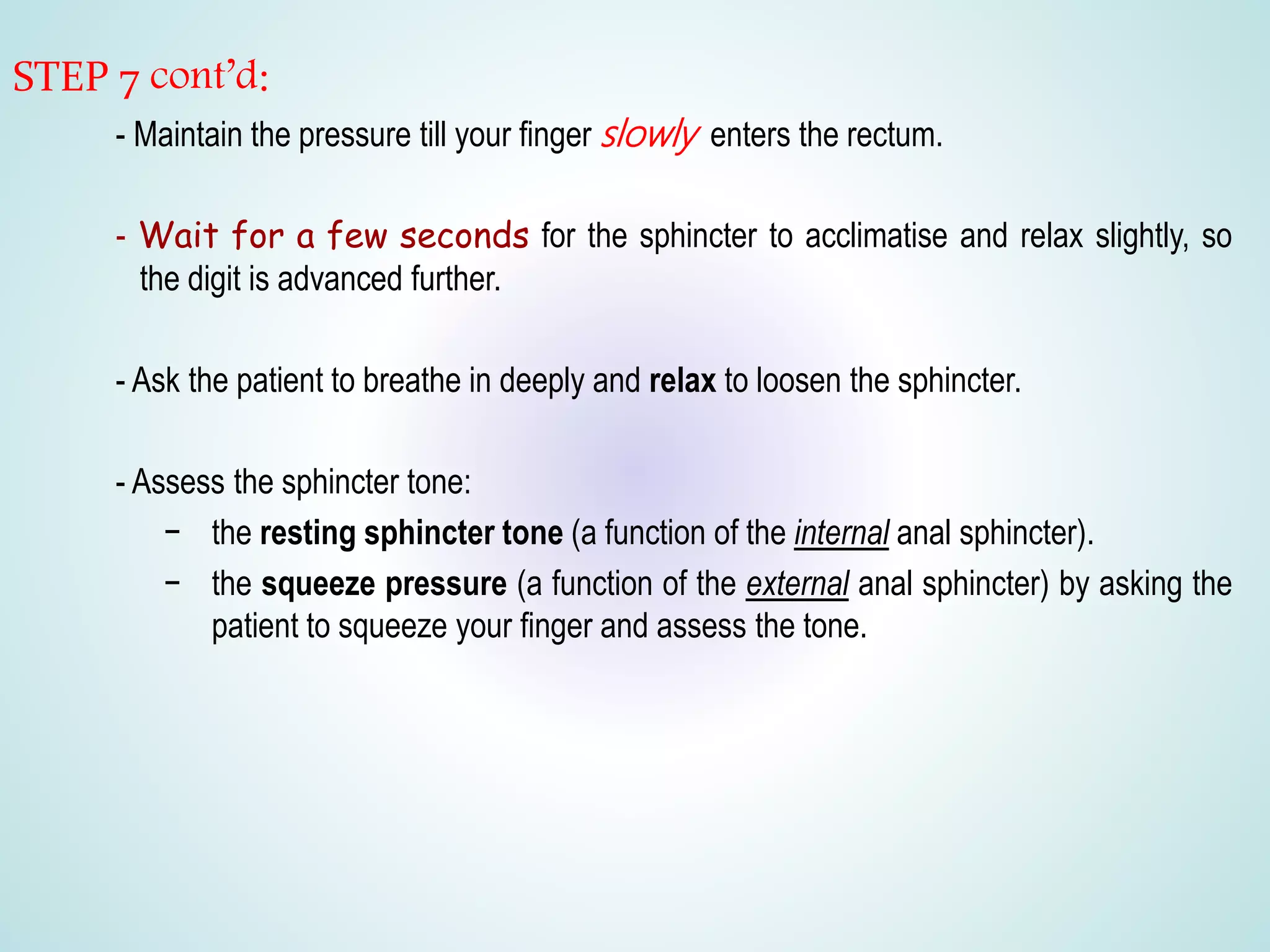 Digital Rectal Examination for Surgical Trainees | PPT