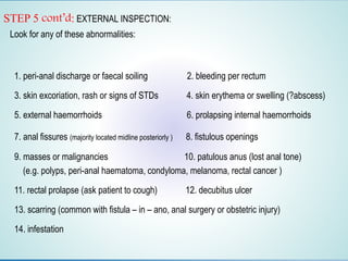 Digital Rectal Examination for Surgical Trainees | PPT