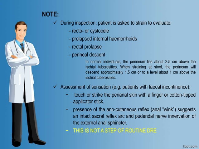Digital Rectal Examination for Surgical Trainees | PPT