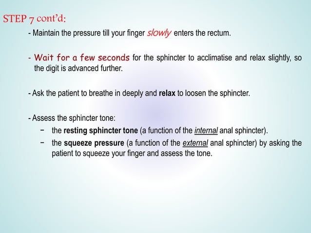 Digital Rectal Examination for Surgical Trainees | PPT