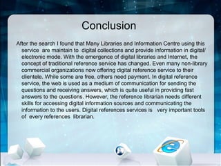 Digital reference service | PPT