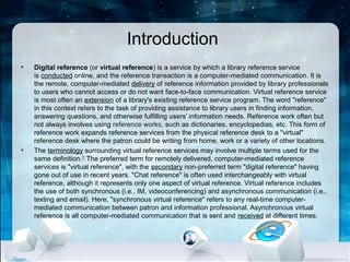 Digital reference service | PPT