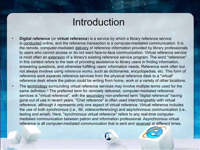 Digital reference service | PPT