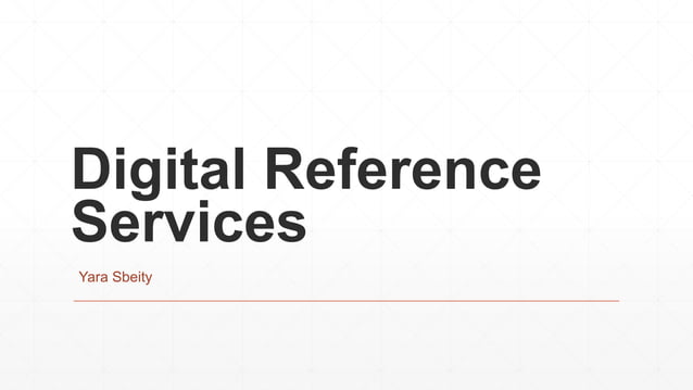 Digital Reference Services.pptx