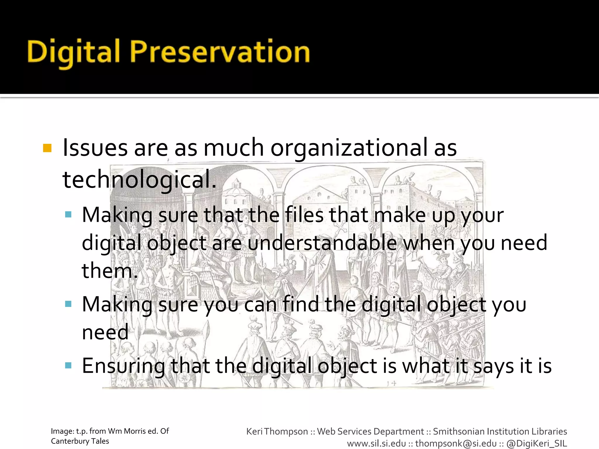 Digital Reformatting For Preservation Ppt