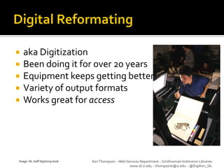 Digital reformatting for preservation | PPTX