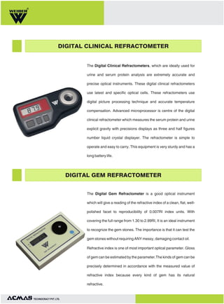 Digital refractometers category | PDF