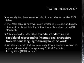 Multimedia: Digital representation of multimedia | PPTX