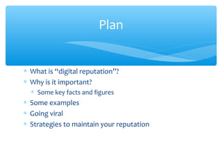 Digital reputation | PPT