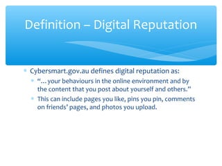 Digital reputation | PPT