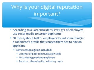 Digital reputation | PPT