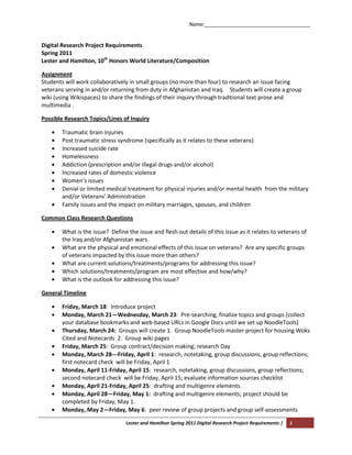 Digital Research Project Media 21, Spring 2011 | PDF