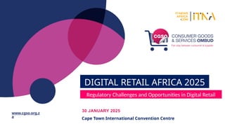 Regulatory Challenges and Opportunities in Digital Retail | PPTX