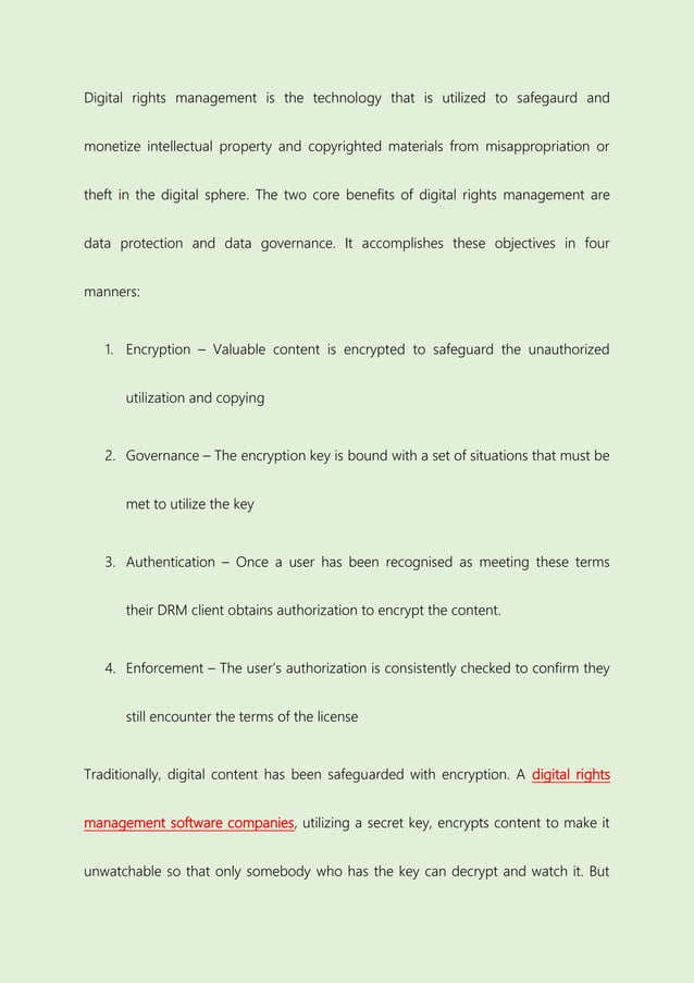 What is Digital Rights Management System and How does it work : Ameva ...