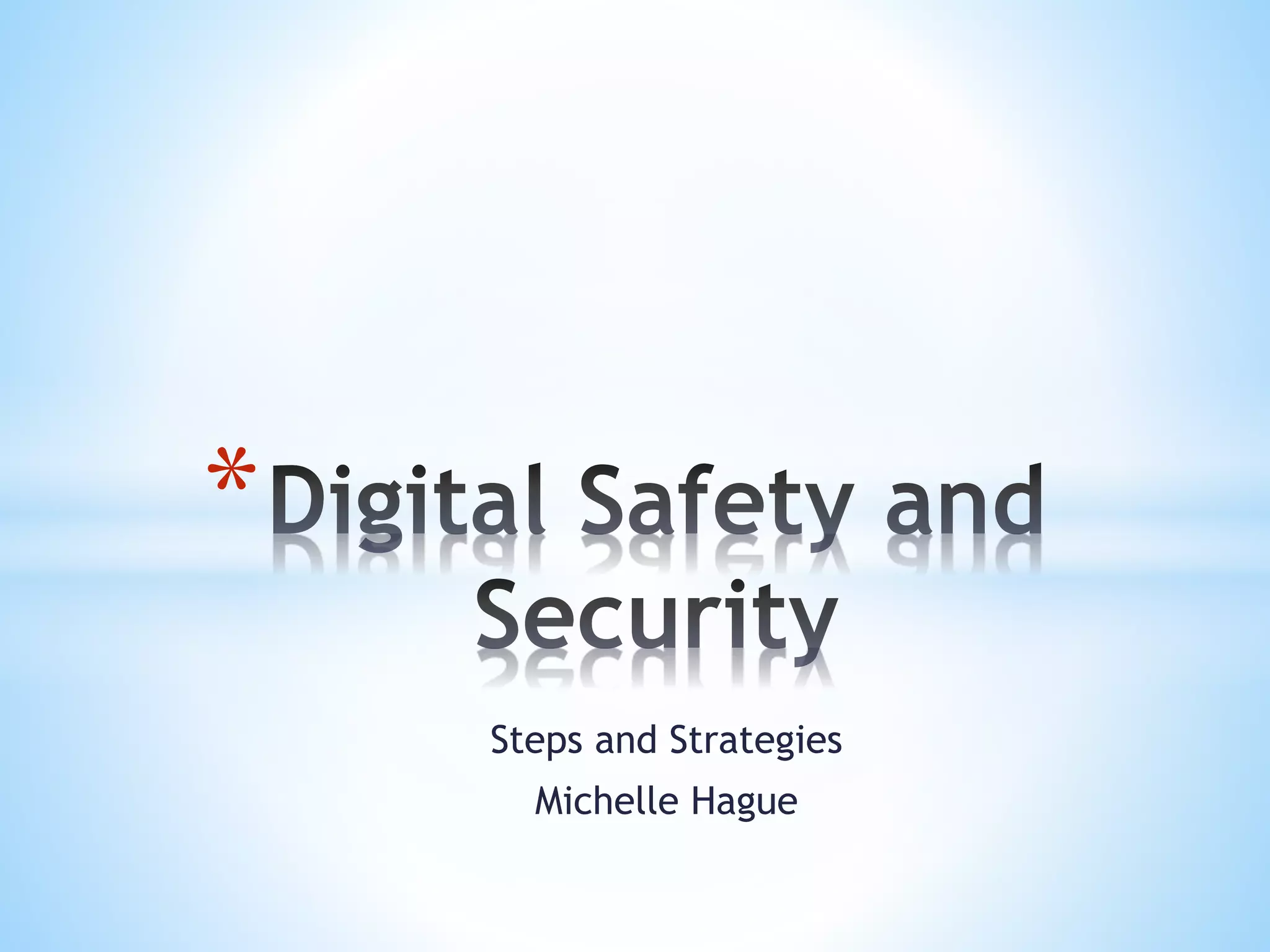Digital safety and security | PPTX
