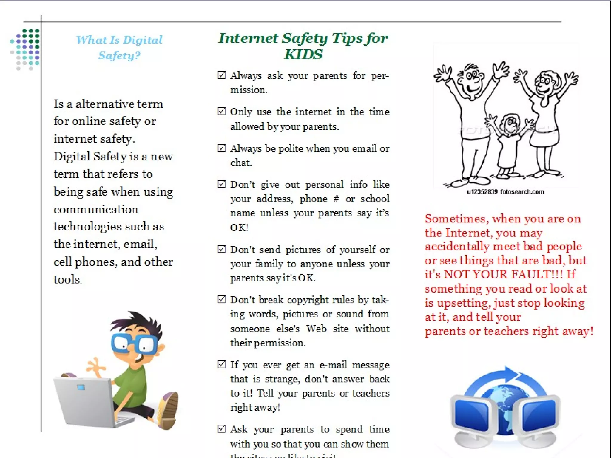 Digital Safety Pamphlet | PPT
